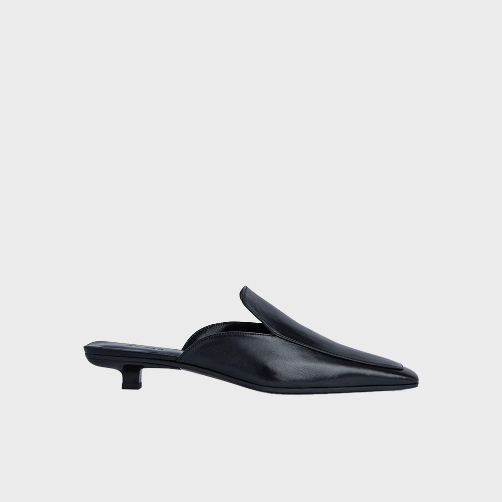 INGRID GLOSS LEATHER MULE BLACK / B1FUSM018WHCBK0LL0 - 감도 깊은 취향 셀렉트샵 29CM