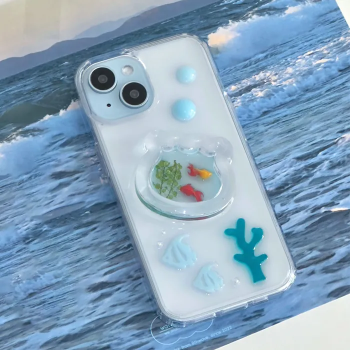 Resin fish tank case 어항 레진 핸드폰 케이스 2color - 감도 깊은 취향 셀렉트샵 29CM