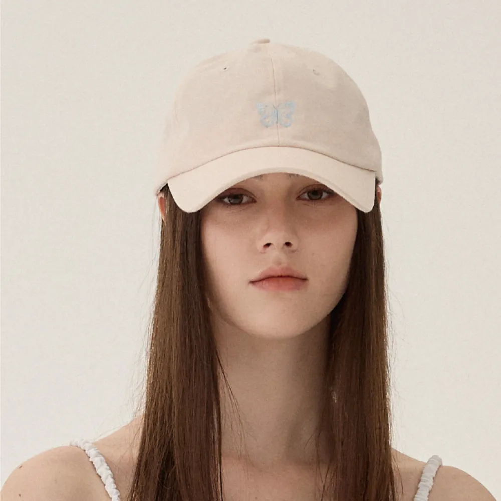 BUTTERFLY BALL CAP_cream - 감도 깊은 취향 셀렉트샵 29CM