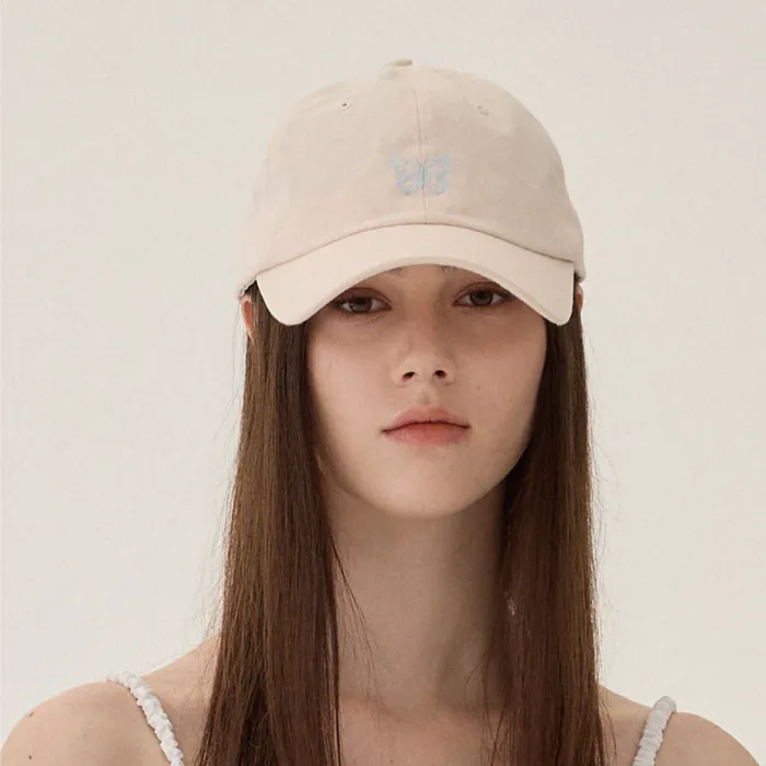 BUTTERFLY BALL CAP_cream - 감도 깊은 취향 셀렉트샵 29CM
