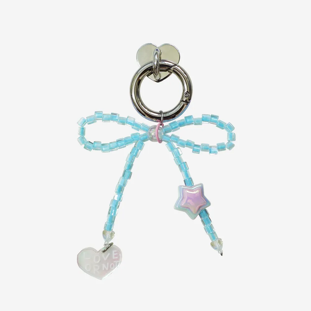 키링앤톡_Aurora Sky Ribbon Beads Keyring&Tok - 감도 깊은 취향 셀렉트샵 29CM