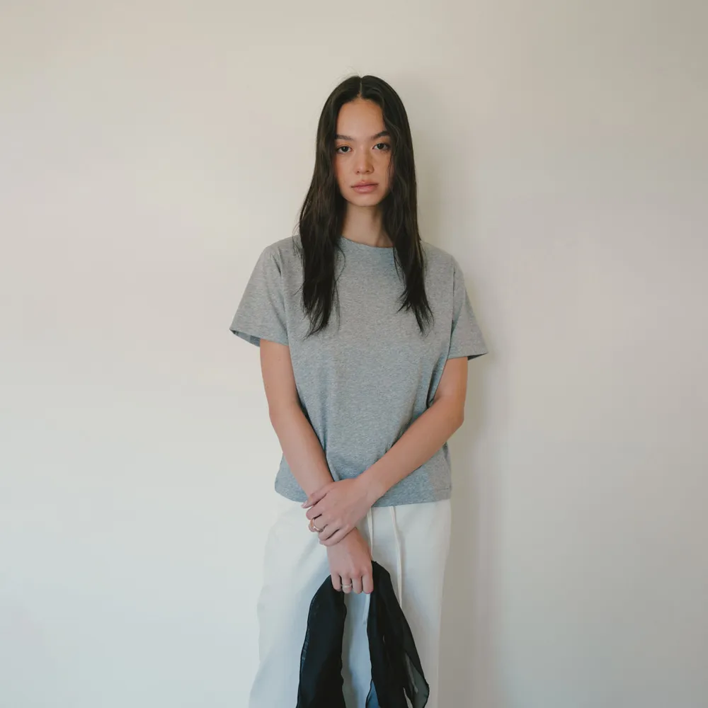 Cotton Basic Silket T-Shirt (Melange Grey) - 감도 깊은 취향 셀렉트샵 29CM