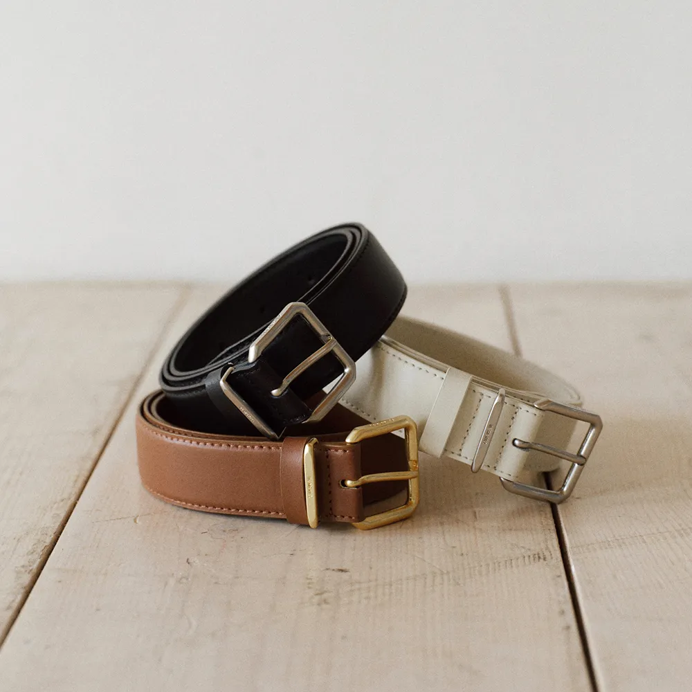 Demeriel Square Leather Belt_2Colors - 감도 깊은 취향 셀렉트샵 29CM