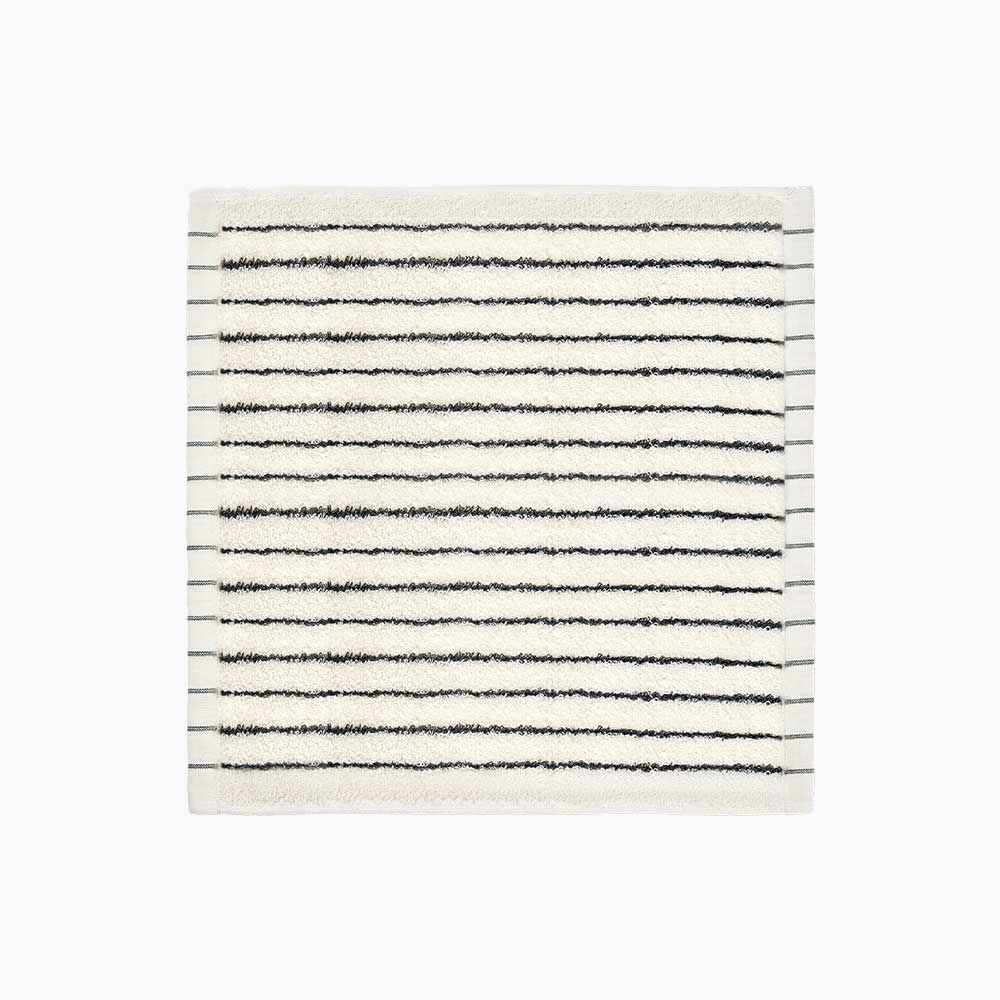 1P 스트라이프 라인 블랙 수피마 핸드타올 34x34 - 감도 깊은 취향 셀렉트샵 29CM