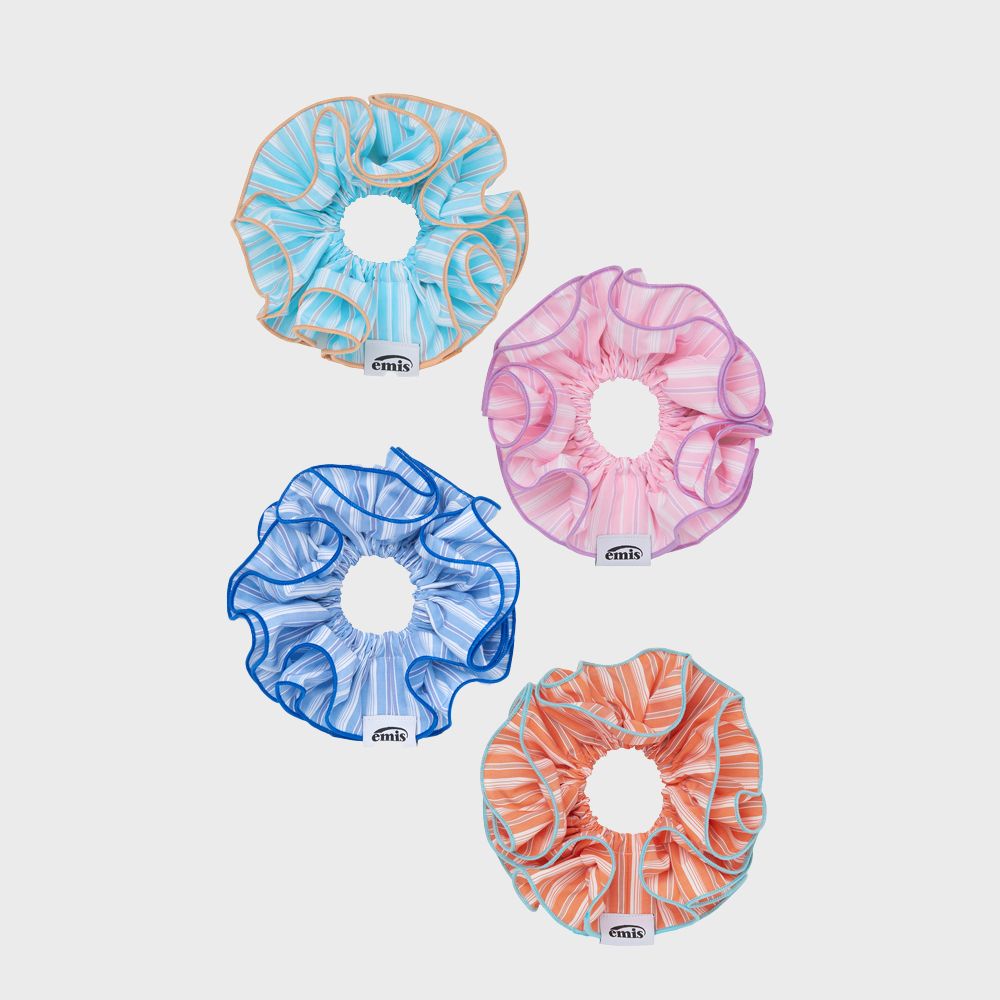 PIN STRIPE DOUBLE LAYER SCRUNCHIE - 감도 깊은 취향 셀렉트샵 29CM