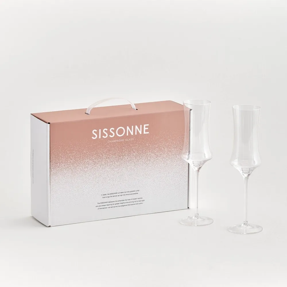 [쇼핑백증정] OD_시손느 글라스 샴페인잔 2p 세트 - 감도 깊은 취향 셀렉트샵 29CM