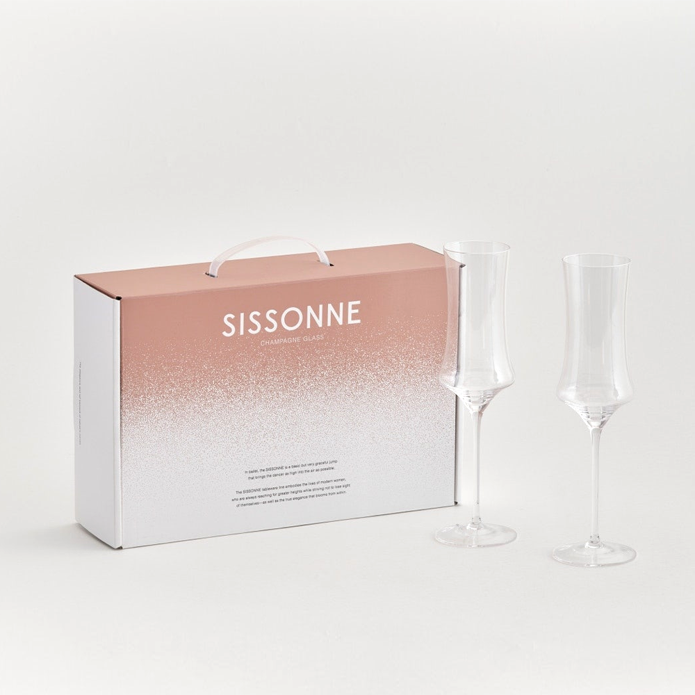 [쇼핑백증정] OD_시손느 글라스 샴페인잔 2p 세트 - 감도 깊은 취향 셀렉트샵 29CM