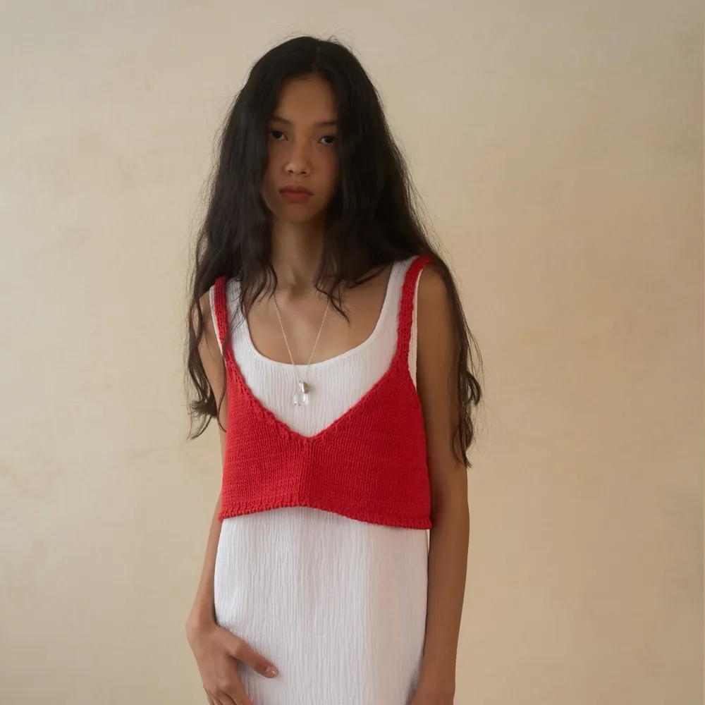 Tape Knit Bustier / Red - 감도 깊은 취향 셀렉트샵 29CM
