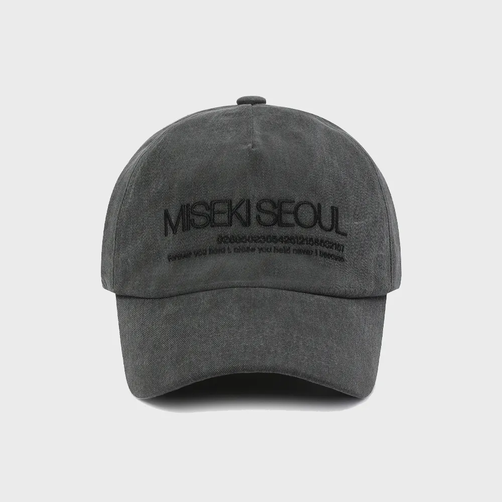 Misekiseoul logo ball cap CHARCOAL - 감도 깊은 취향 셀렉트샵 29CM