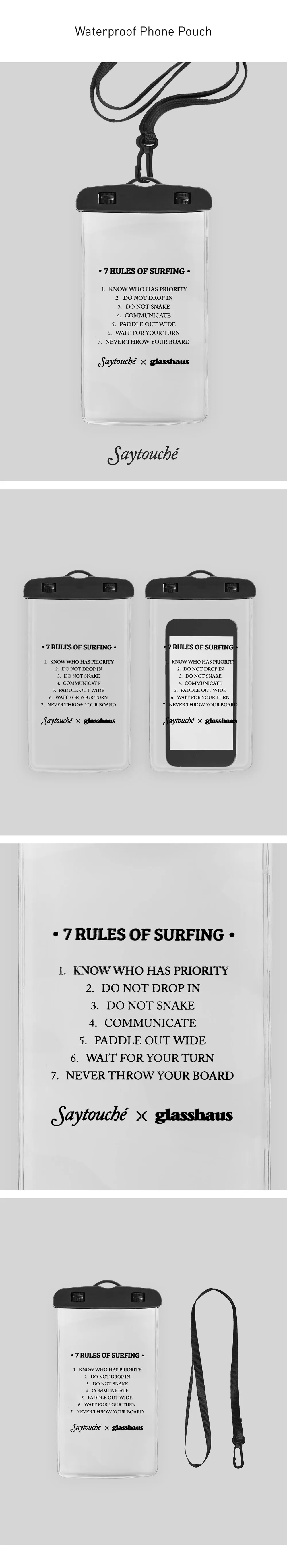 [29CM 단독] [SAY TOUCHE X GLASSHAUS] Waterproof Phone Pouch 세이투셰 X 글라스하우스 ...