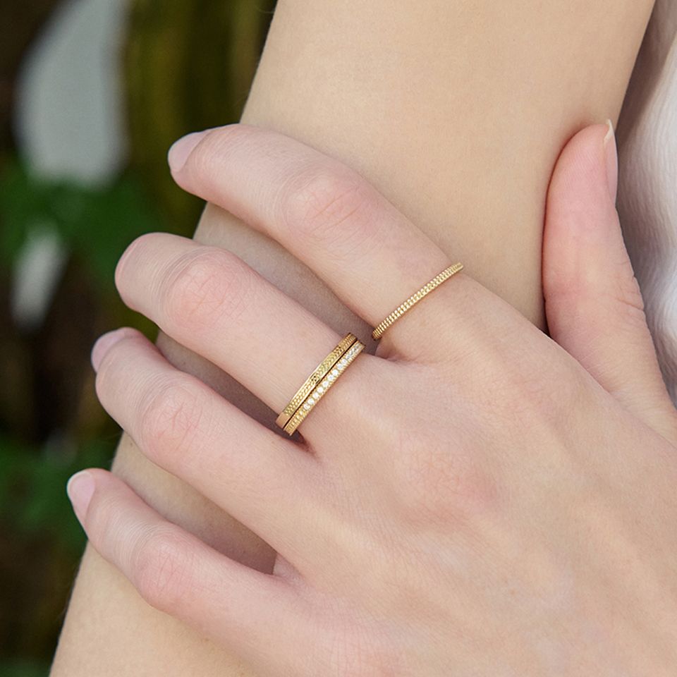 14k 18k 가든 텍스처 반지 - 감도 깊은 취향 셀렉트샵 29CM