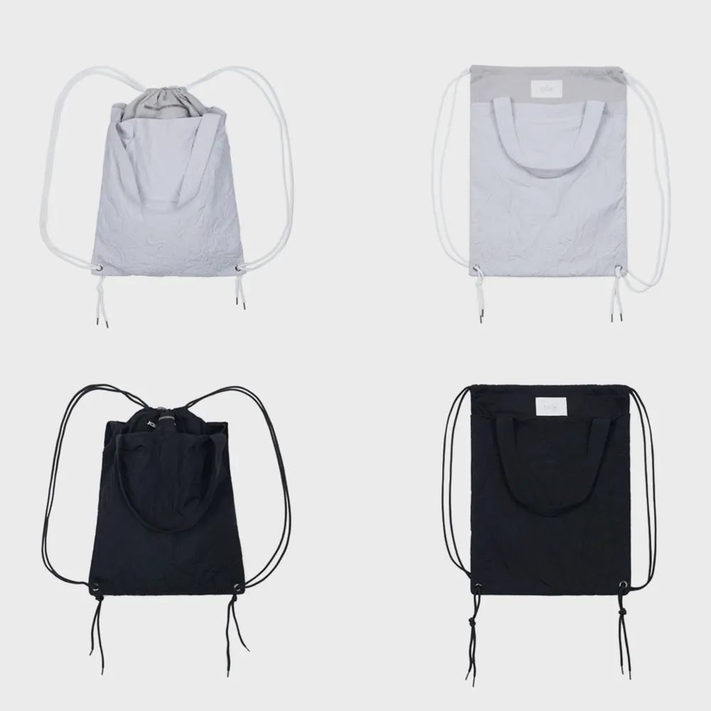 [스페셜오더]Crinkled Drawstring Bag (2color) - 감도 깊은 취향 셀렉트샵 29CM