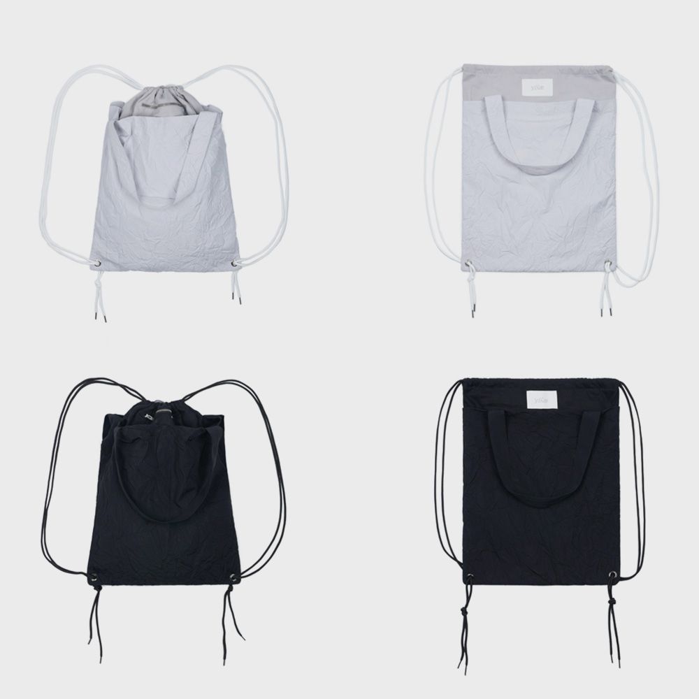 [스페셜오더]Crinkled Drawstring Bag (2color) - 감도 깊은 취향 셀렉트샵 29CM