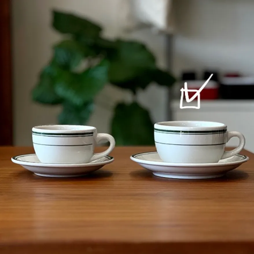 [TUXTON] 턱스톤 그린베이 라떼컵&소서(300ml) 1pcs - 감도 깊은 취향 셀렉트샵 29CM