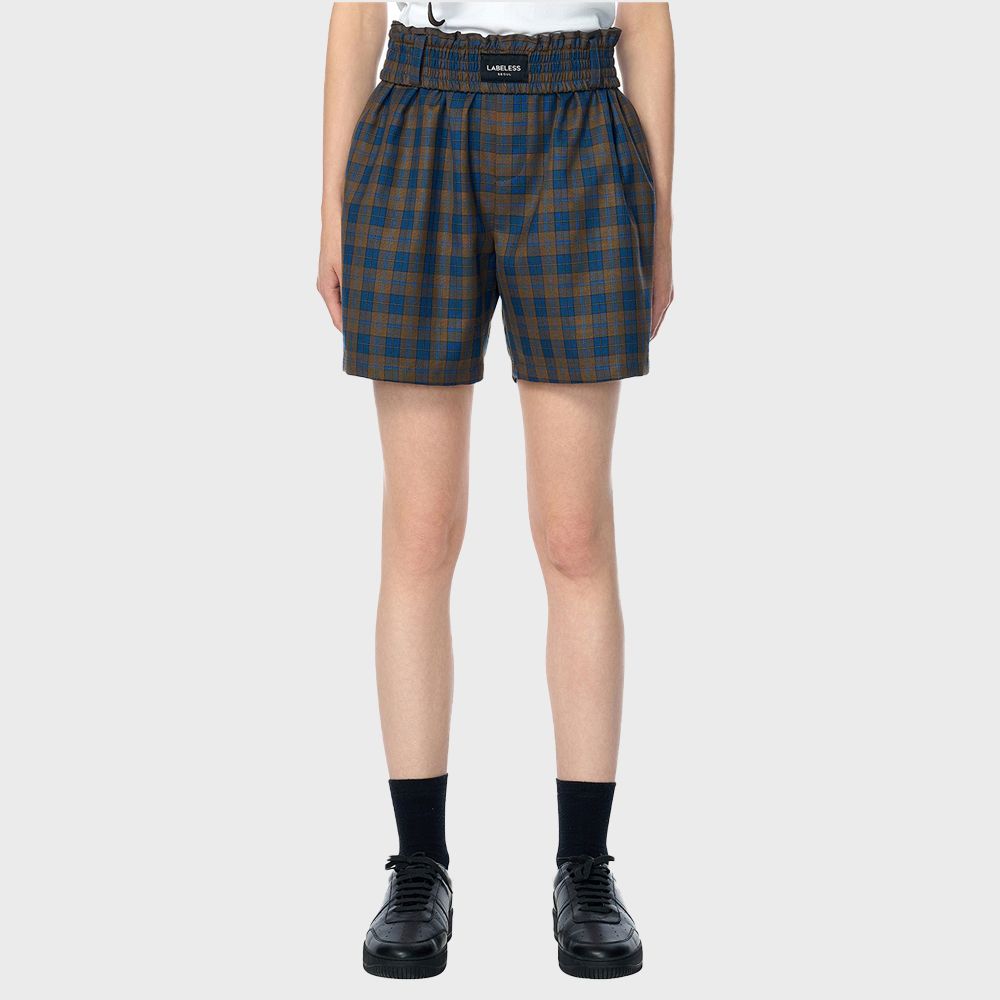 BROWN CHECK BOYFRIEND BOXERS (WITH SCARF) - 감도 깊은 취향 셀렉트샵 29CM