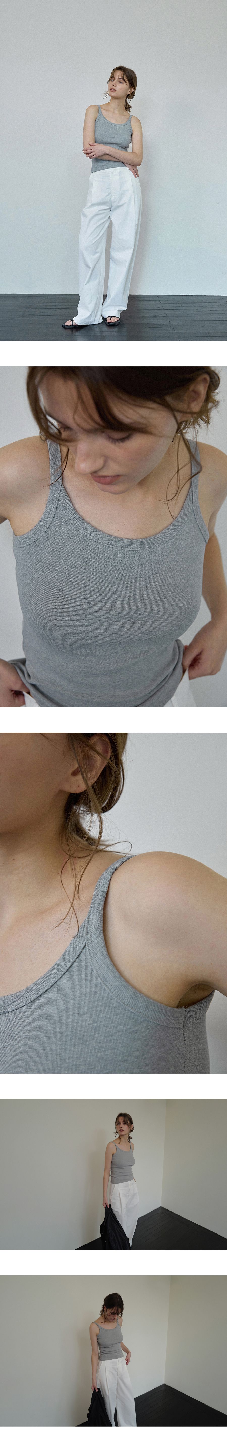Basic sleeveless top - Gray - 감도 깊은 취향 셀렉트샵 29CM