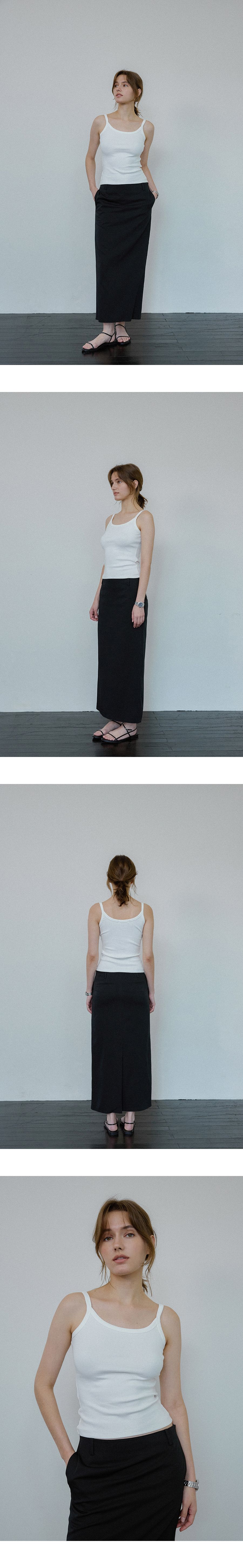 Basic sleeveless top - White - 감도 깊은 취향 셀렉트샵 29CM