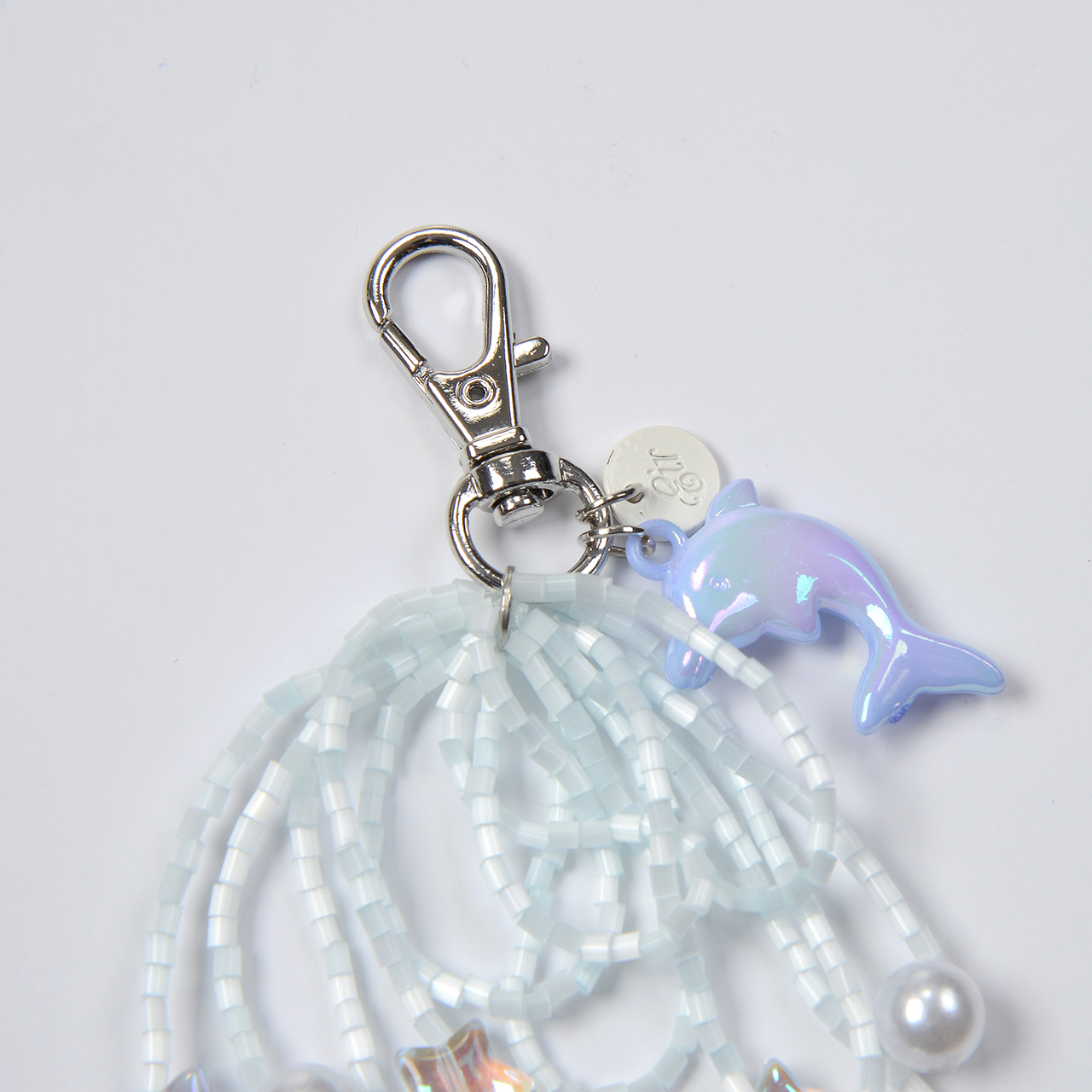 SPARKLE DOLPHIN DECO KEYCHAIN (BLUE) - 감도 깊은 취향 셀렉트샵 29CM