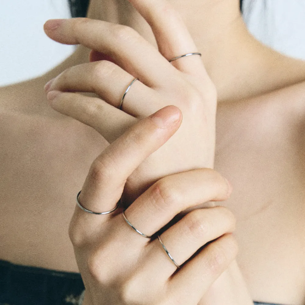 WIL402 Daily a Five-piece Ring[5SET] - 감도 깊은 취향 셀렉트샵 29CM