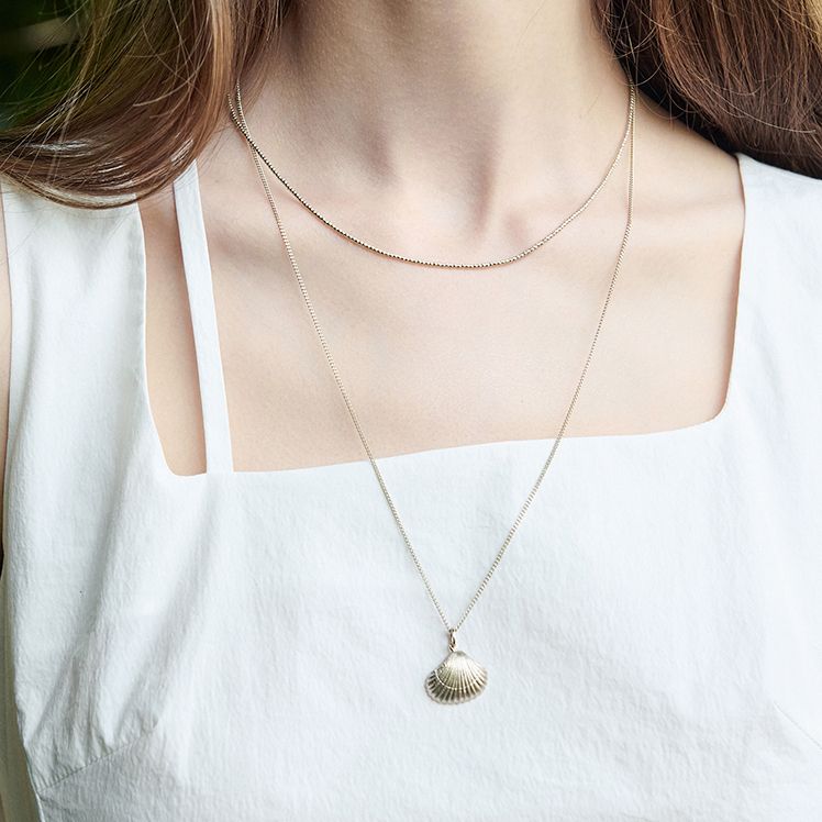 14k 18k 앤틱 쉘 리드 팬던트 목걸이 - 감도 깊은 취향 셀렉트샵 29CM