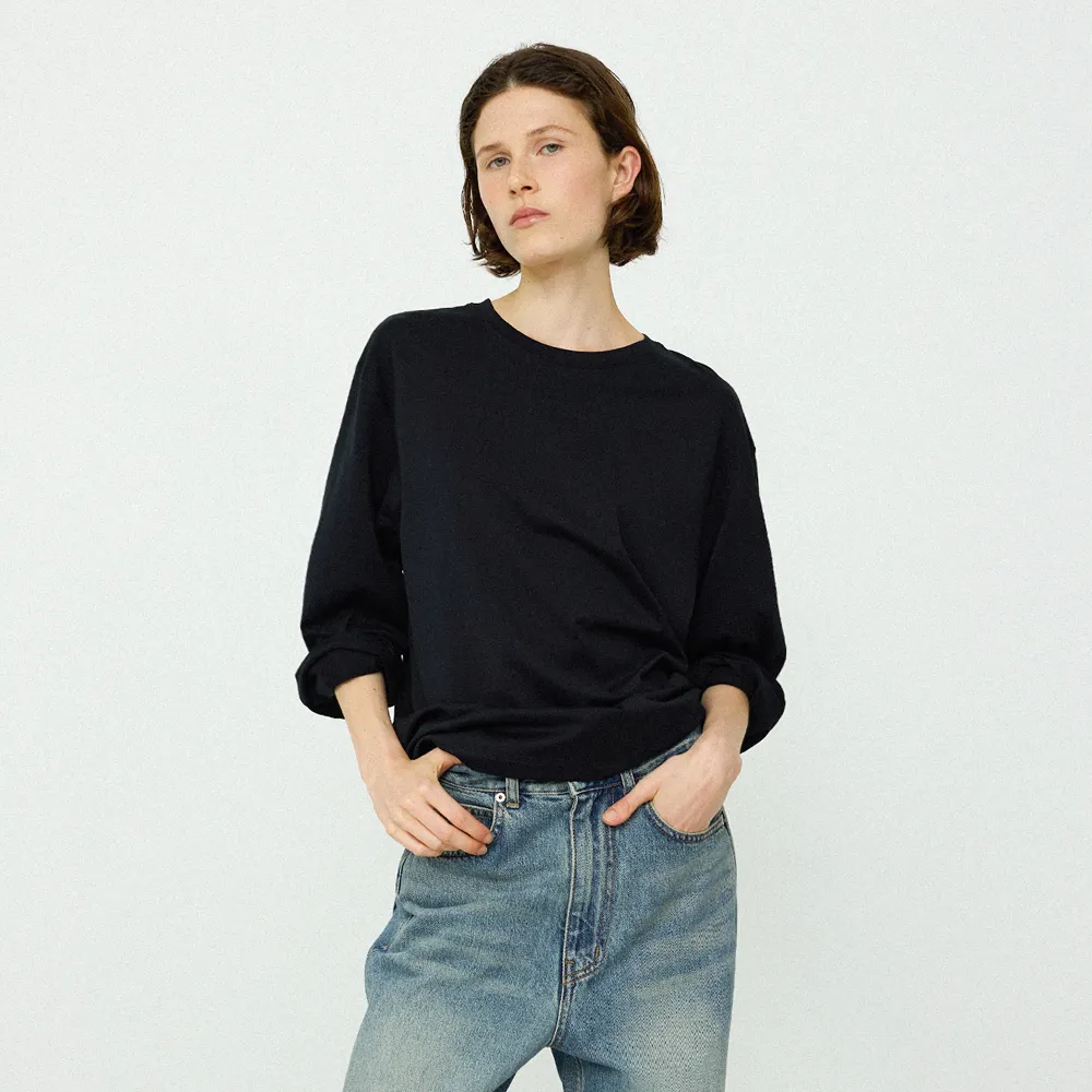 [2nd] Basic boxy t-shirt_black - 감도 깊은 취향 셀렉트샵 29CM