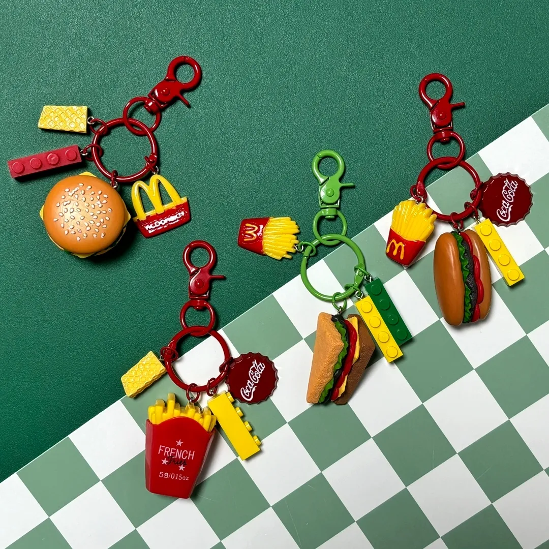 패스트푸드 키링 4type 가방 열쇠고리 백참 - 감도 깊은 취향 셀렉트샵 29CM