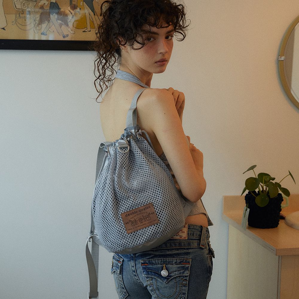 Ete drawstring backpack 에떼 드로우스트링 백팩_Silver - 감도 깊은 취향 셀렉트샵 29CM