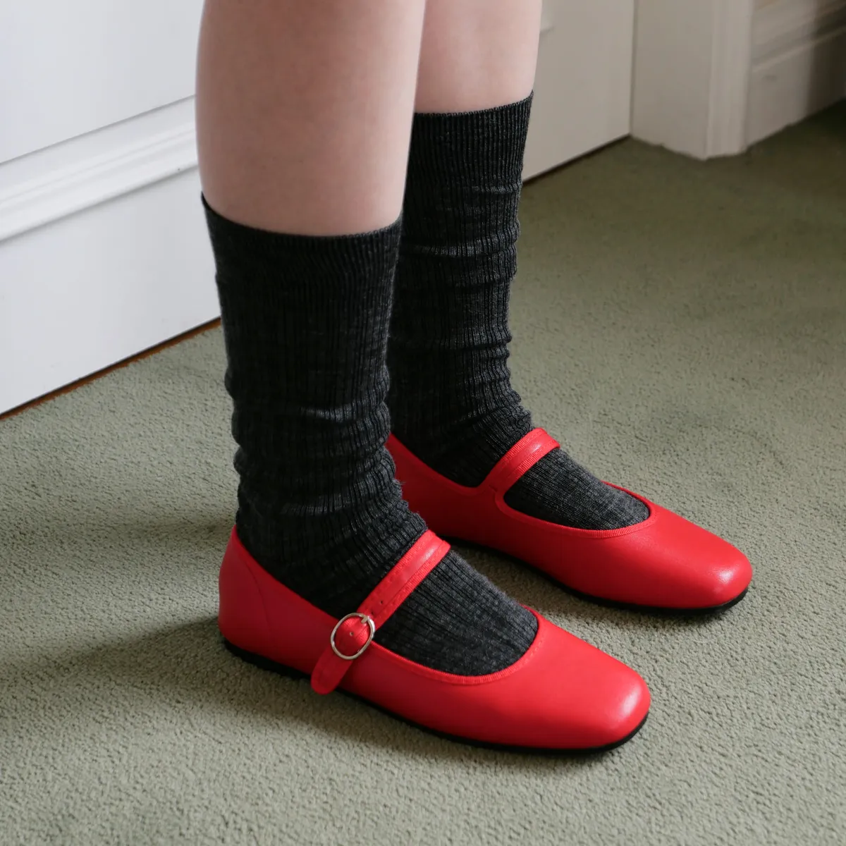 wool loose middle socks - charcoal melange - 감도 깊은 취향 셀렉트샵 29CM