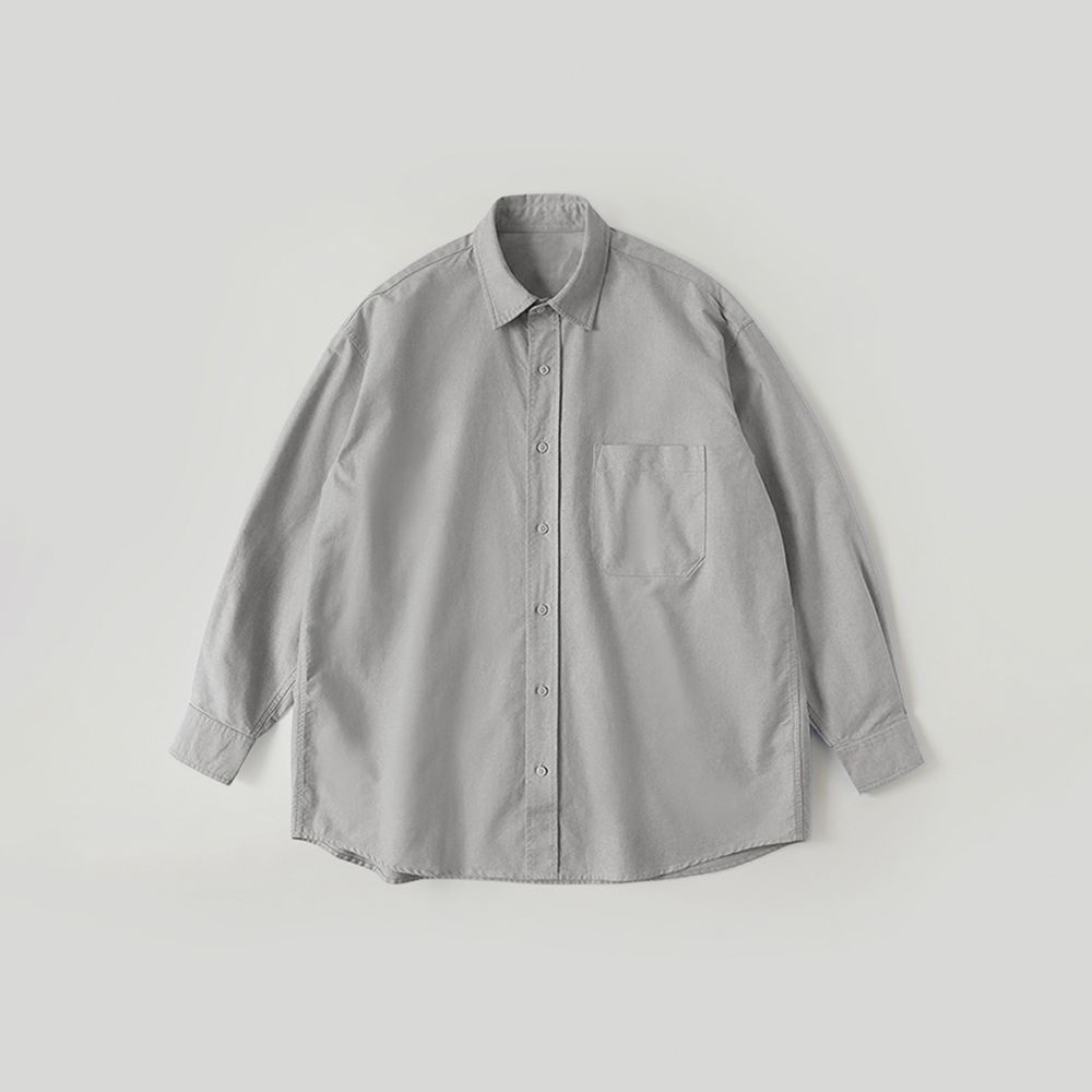 미니멀 오버핏 옥스포드 셔츠_Neutral Gray - 감도 깊은 취향 셀렉트샵 29CM