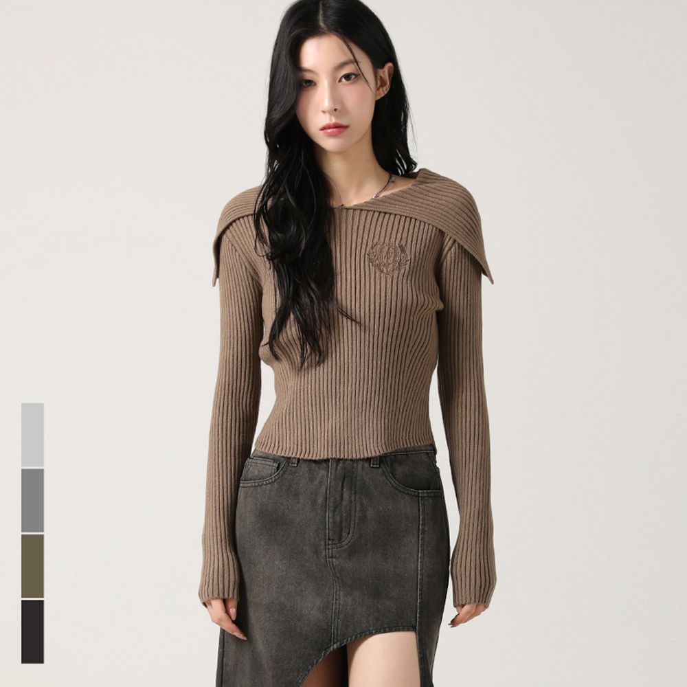 Sailor Off-shoulder Knit - 4COL - 감도 깊은 취향 셀렉트샵 29CM