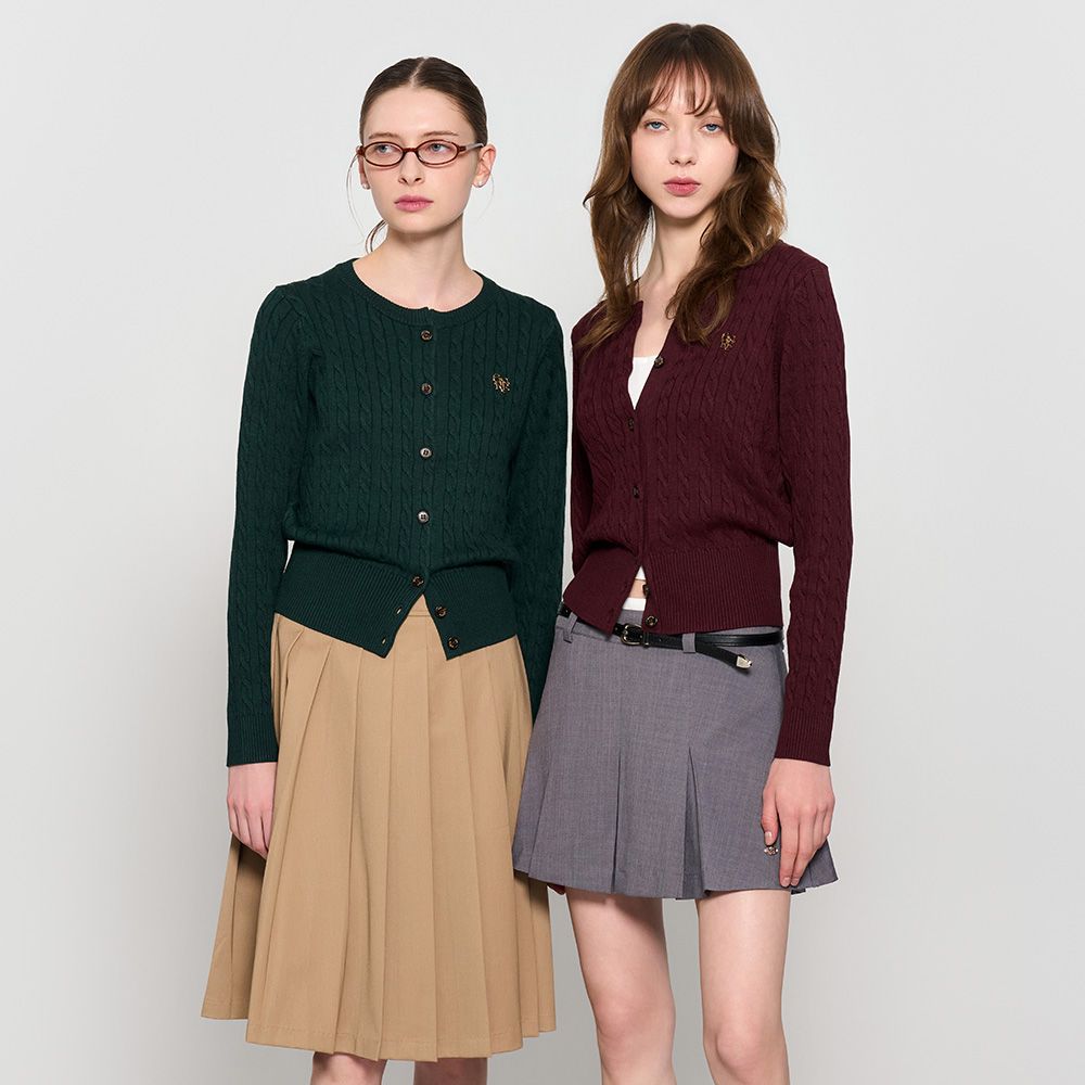 WOMAN 시그니처 슈퍼파인 울 케이블 가디건 [4COL] / WBD3L04505 - 감도 깊은 취향 셀렉트샵 29CM