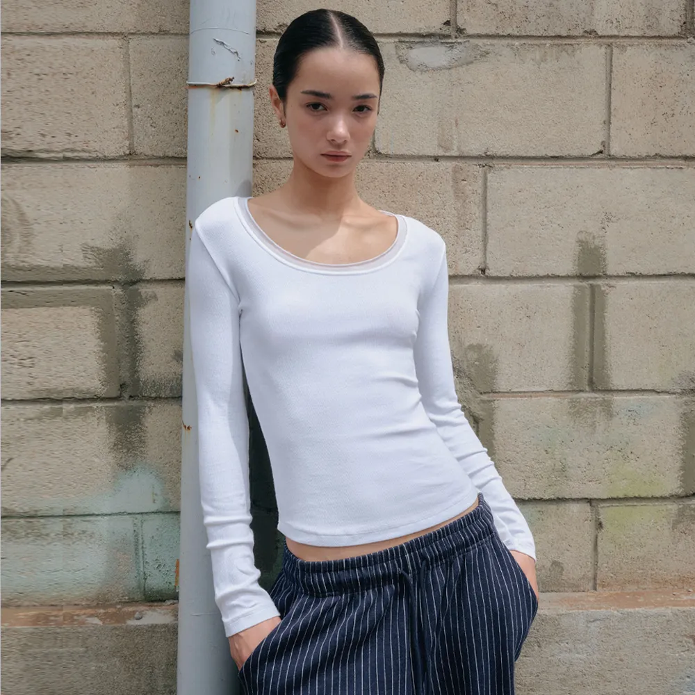 HERRY U-NECK T-SHIRT_WHITE - 감도 깊은 취향 셀렉트샵 29CM