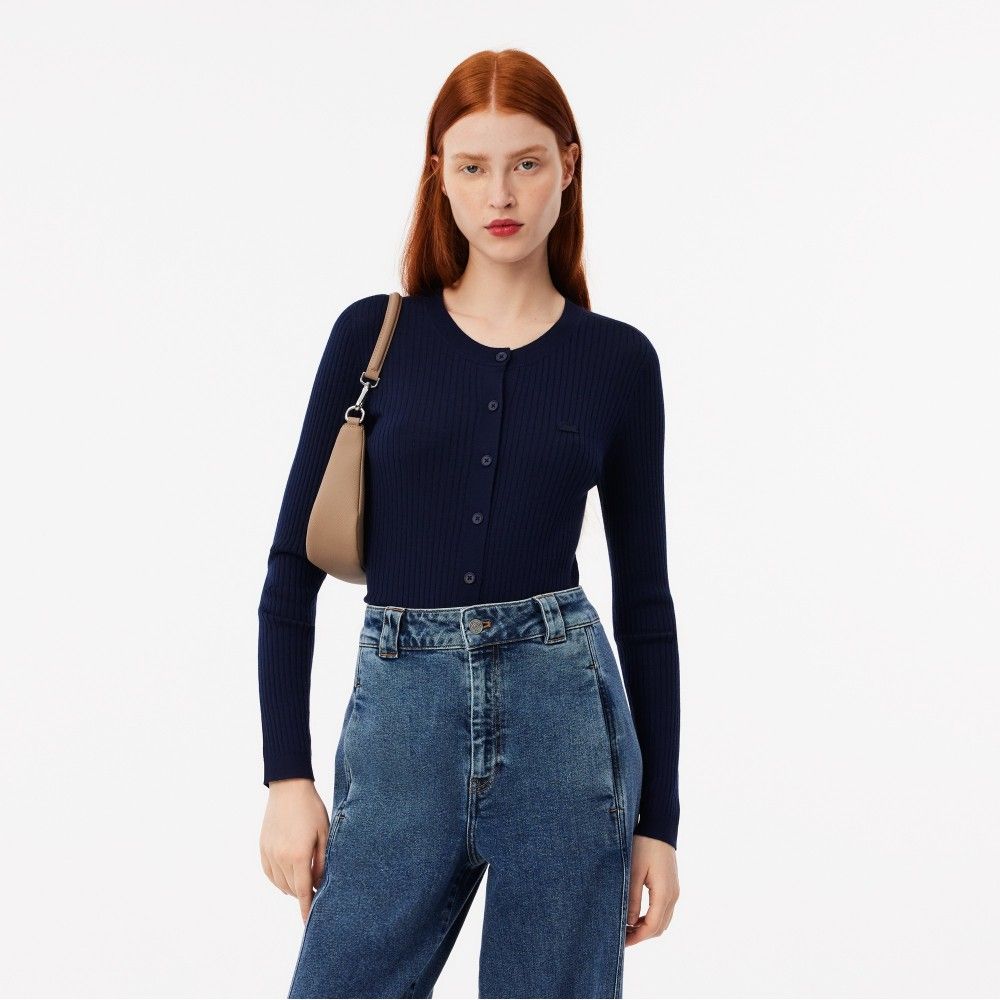 여성 슬림핏 립조직 크루넥 가디건 AF2560-54N 166 - 감도 깊은 취향 셀렉트샵 29CM