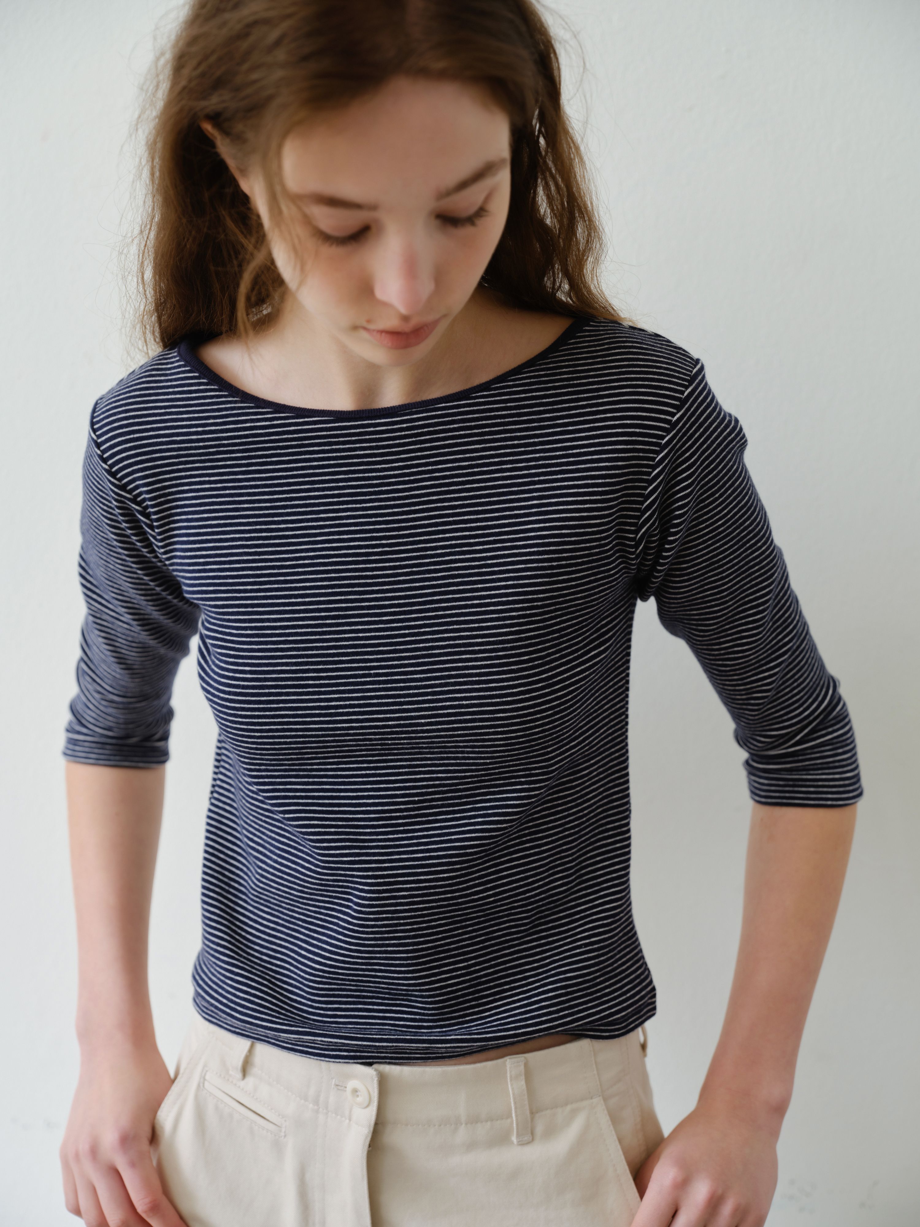 [4th] Essential Boat Neck Tee_Navy Stripe - 감도 깊은 취향 셀렉트샵 29CM