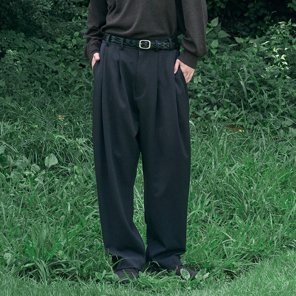 wide tapered pants (dark brown) - 감도 깊은 취향 셀렉트샵 29CM