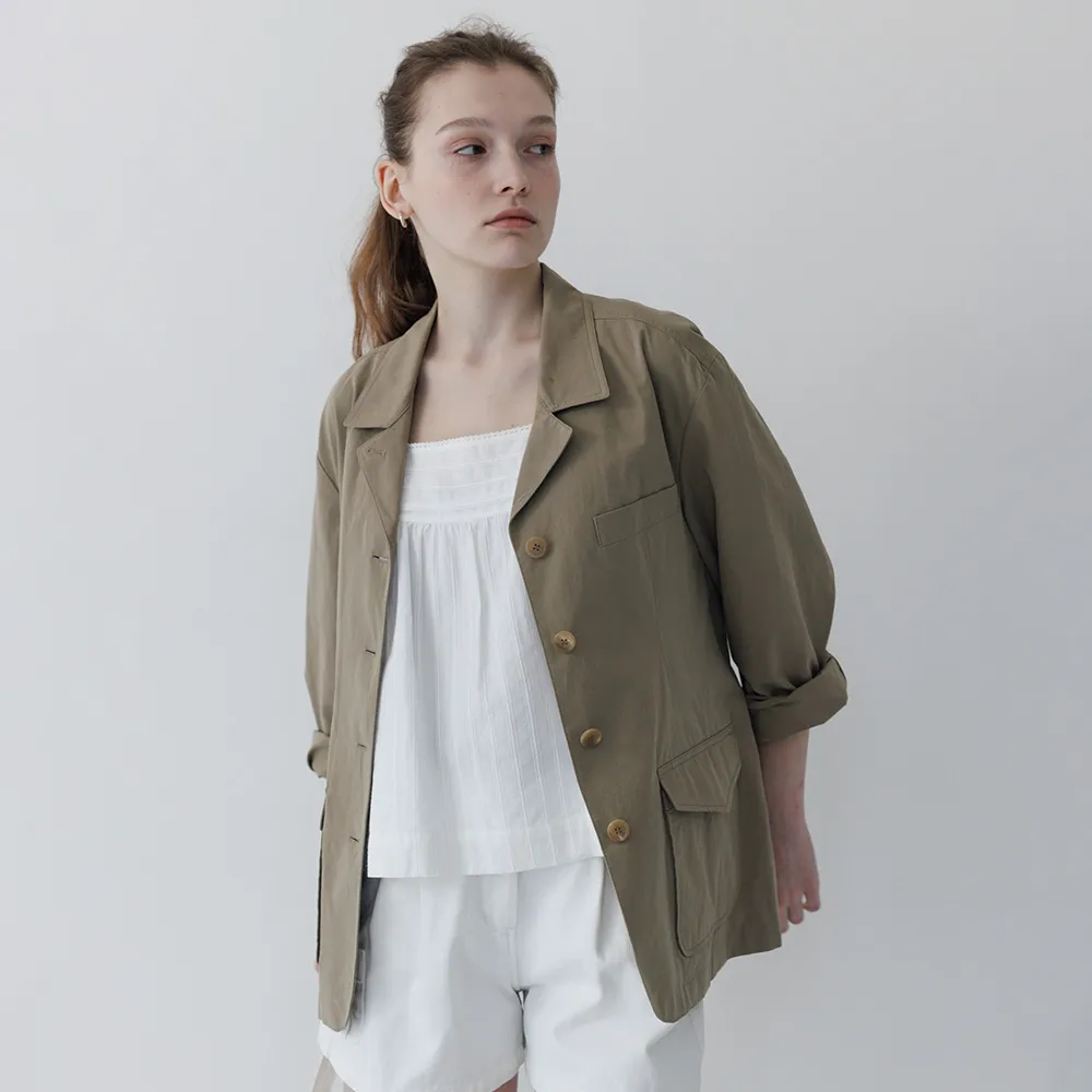 FOUR BUTTON SINGLE JACKET BEIGE - 감도 깊은 취향 셀렉트샵 29CM