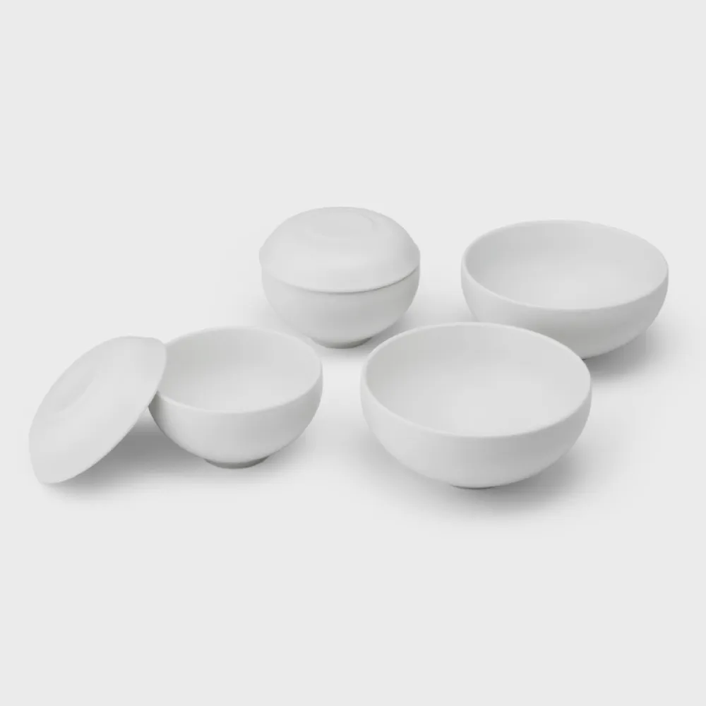 월백 2인 공기대접 세트 6P (뚜껑 포함) - 감도 깊은 취향 셀렉트샵 29CM