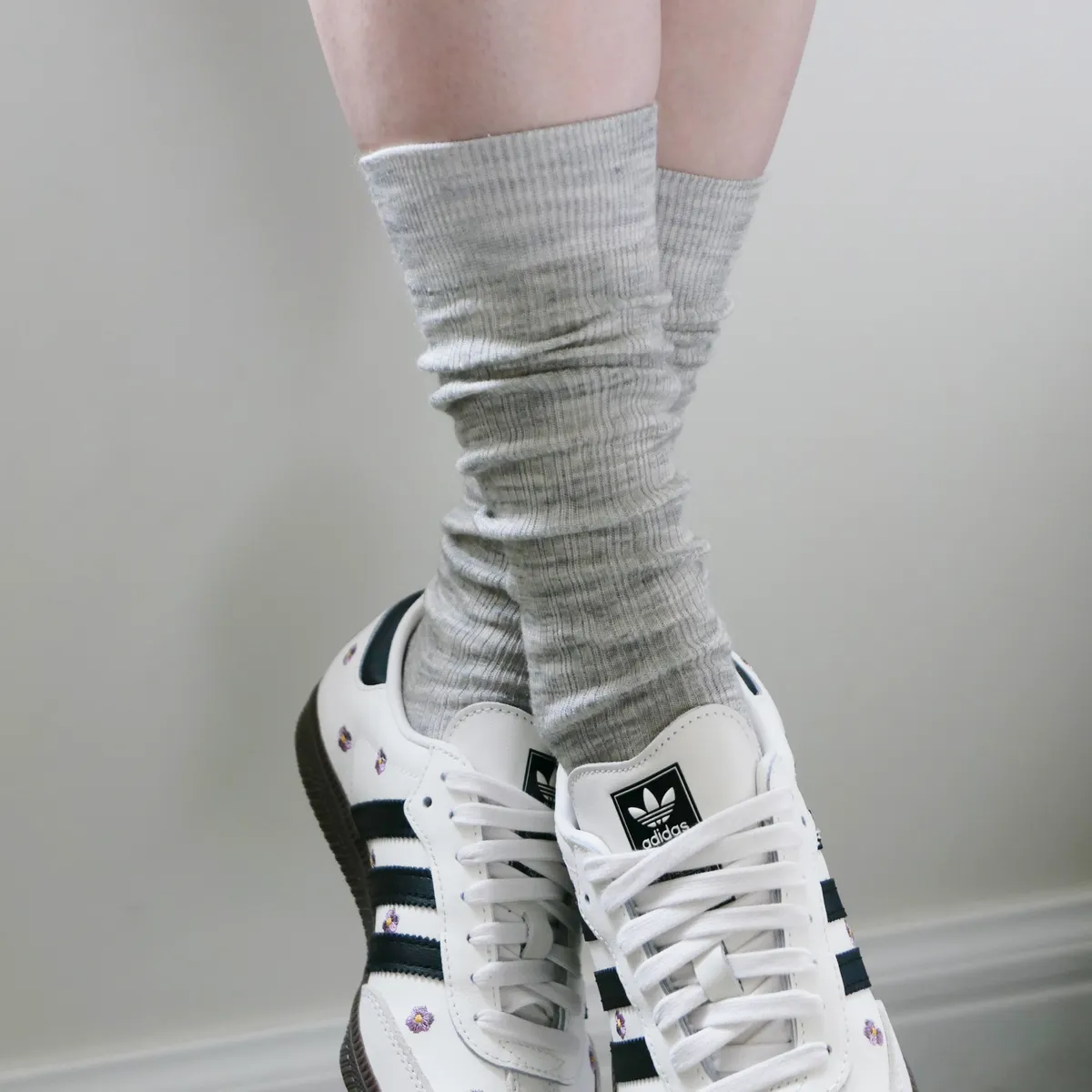 wool loose middle socks - gray melange - 감도 깊은 취향 셀렉트샵 29CM