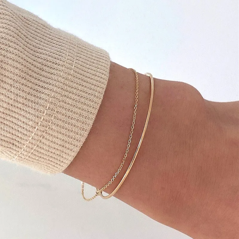 14K 18K 뱅글 두줄 팔찌 - 감도 깊은 취향 셀렉트샵 29CM