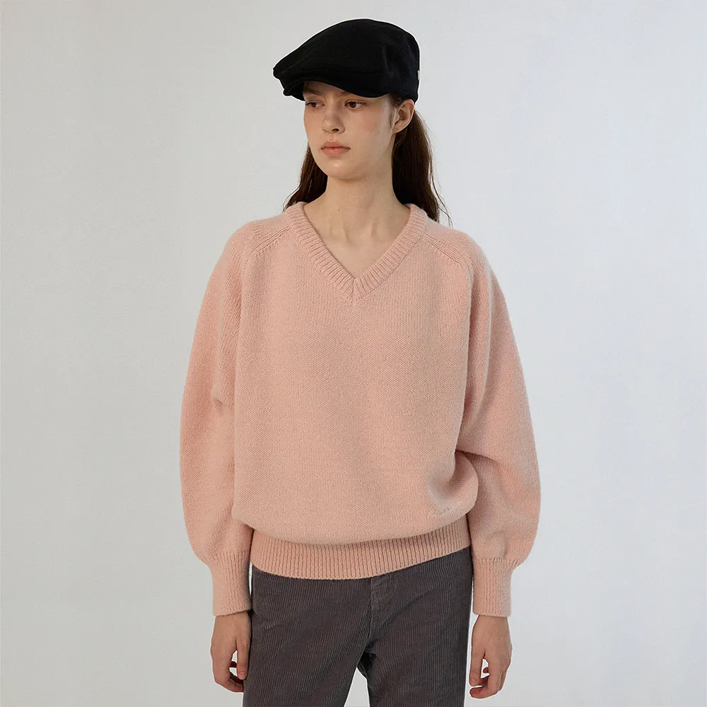 Hazel Alpaca V-Neck Knit - Pink - 감도 깊은 취향 셀렉트샵 29CM
