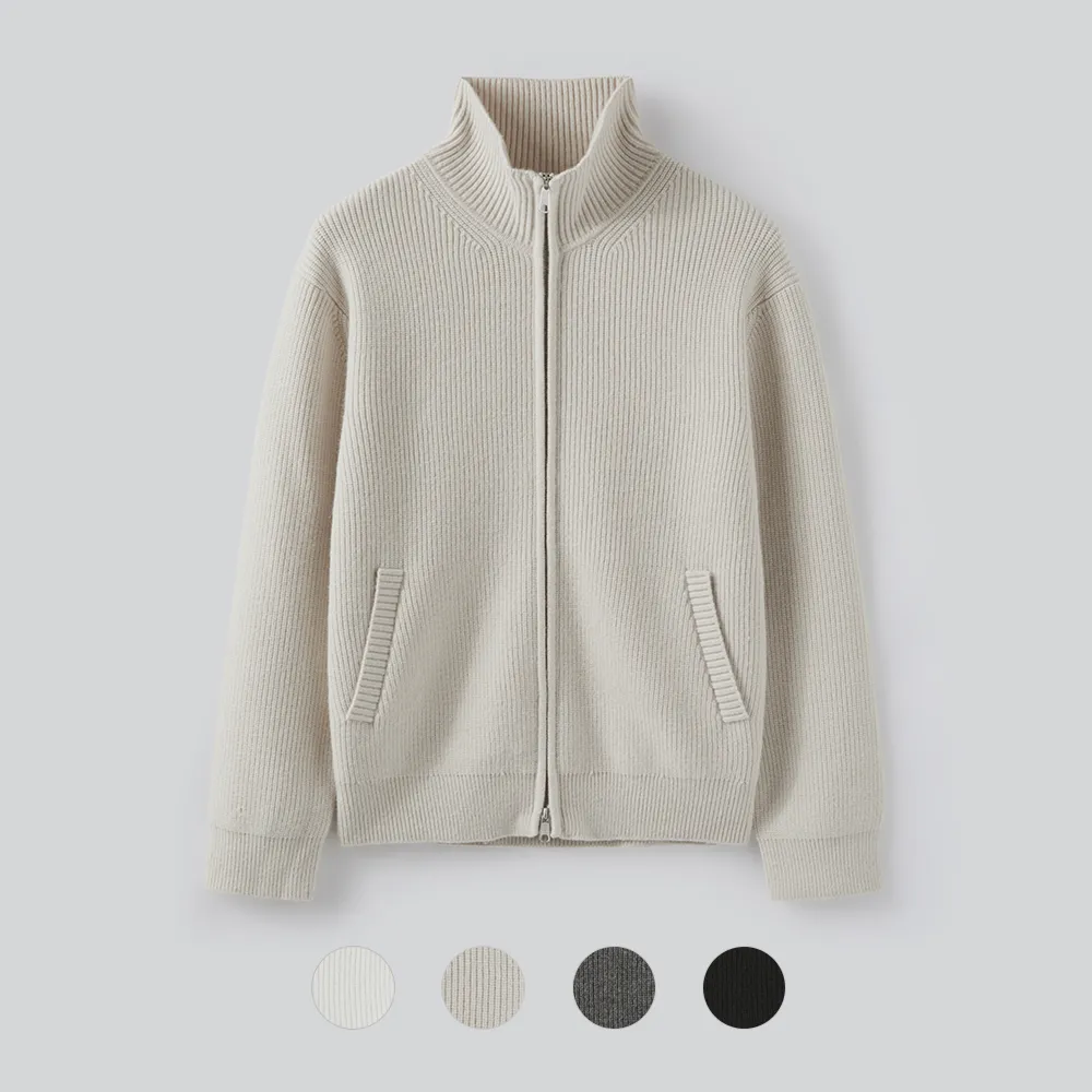 Aron Wool Zip-Up Knit (4COLOR) - 감도 깊은 취향 셀렉트샵 29CM