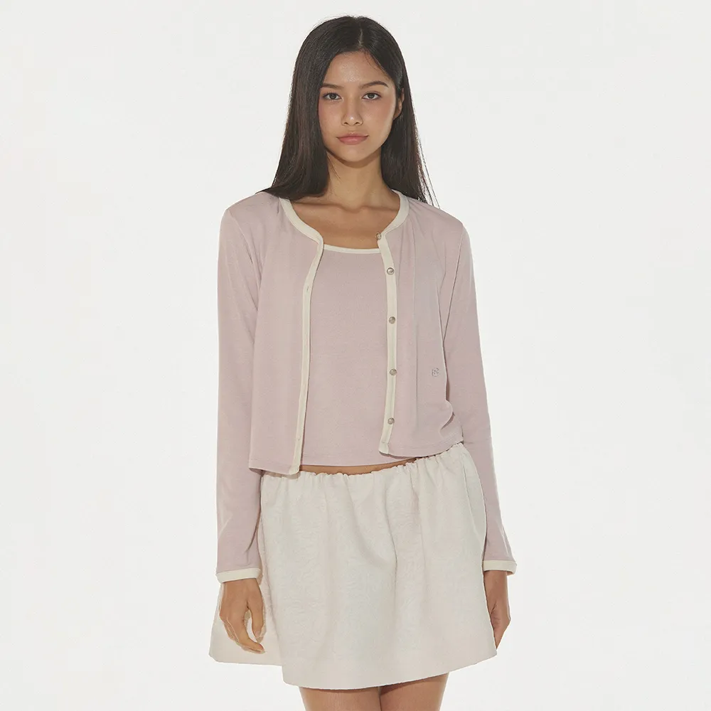 ANNA CARDIGAN SLEEVELESS SET - PINK - 감도 깊은 취향 셀렉트샵 29CM