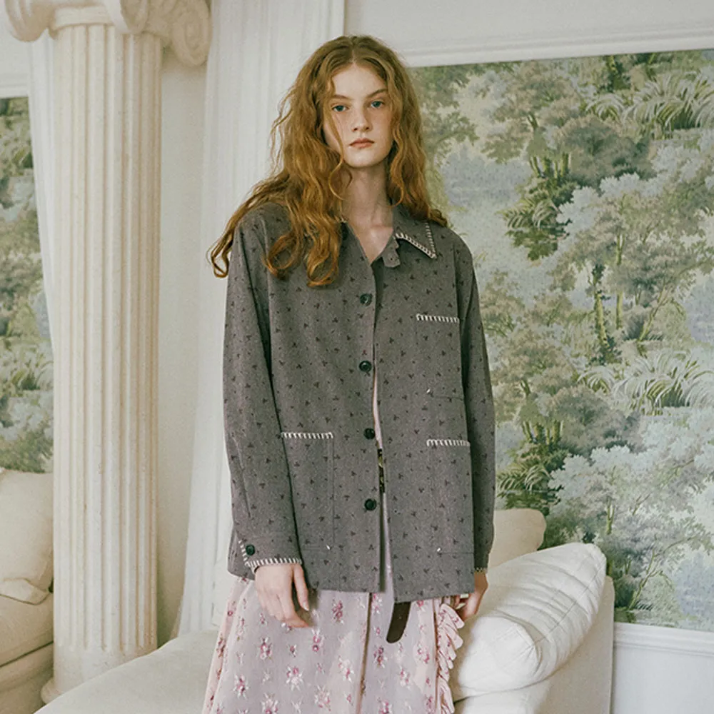 Blossom work jacket_Burgundy - 감도 깊은 취향 셀렉트샵 29CM