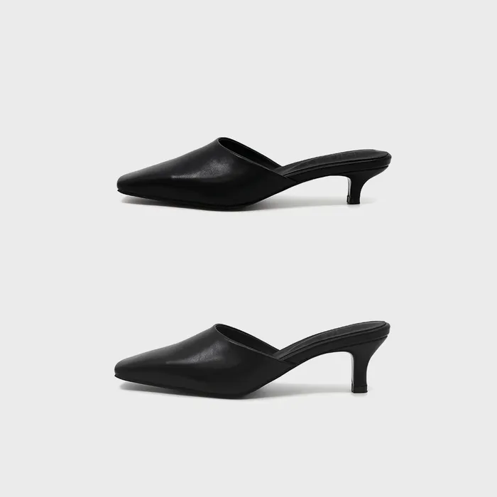 ERIN 에린 스퀘어 쉐입 키튼힐 뮬 2type - 3/5cm l 4colors - 감도 깊은 취향 셀렉트샵 29CM