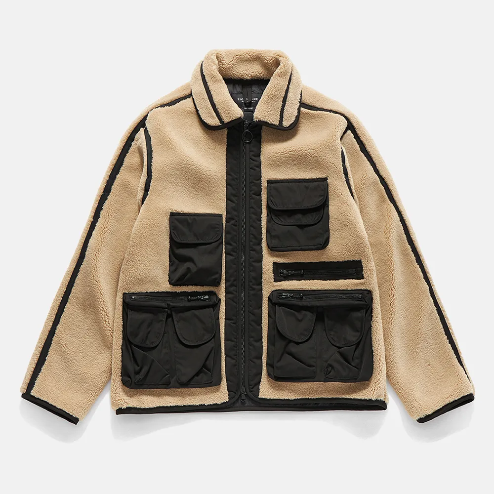 SHEARING CAMERAMAN JACKET / BLACK & BEIGE - 감도 깊은 취향 셀렉트샵 29CM