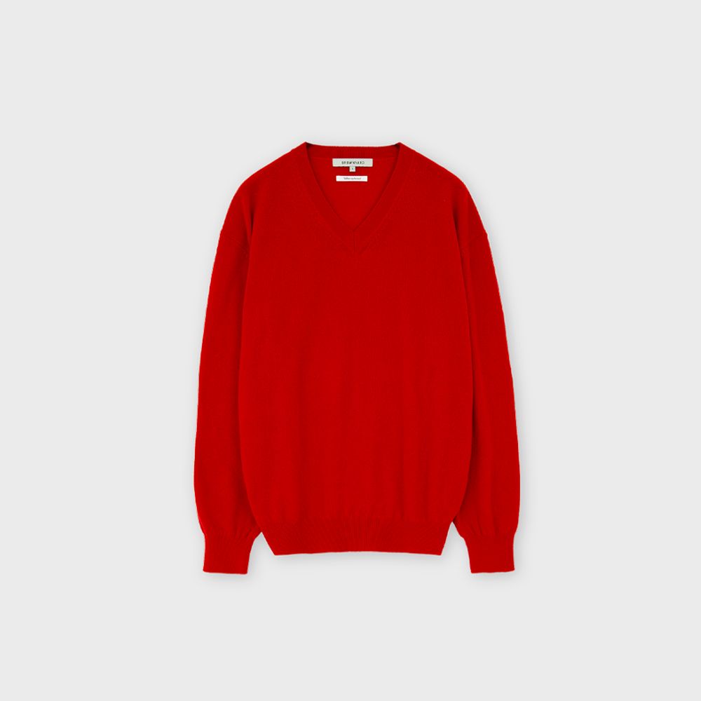Extra Super Fine V Neck Knit, Red - 감도 깊은 취향 셀렉트샵 29CM