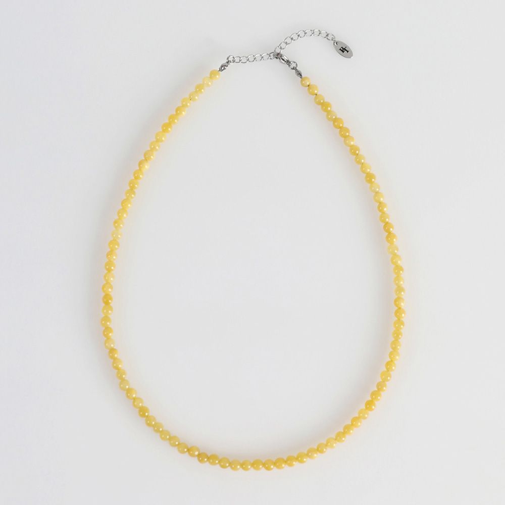 BT 원석 목걸이 13 (4mm 채운옥 노랑) - 감도 깊은 취향 셀렉트샵 29CM