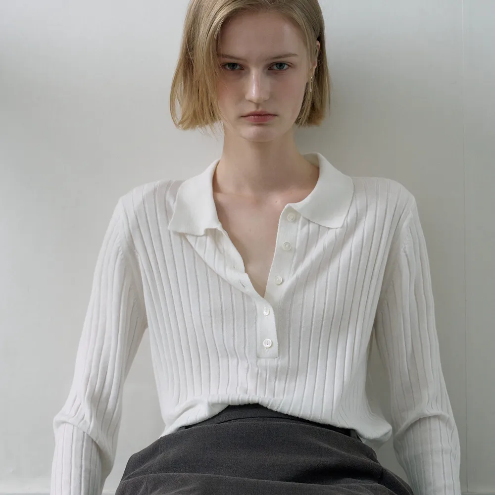 SOFT OPEN COLLAR KNIT_IVORY - 감도 깊은 취향 셀렉트샵 29CM