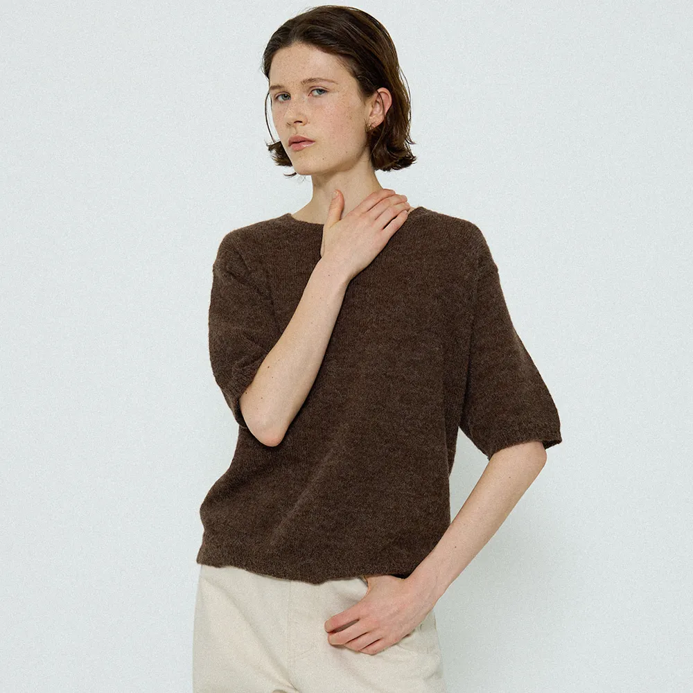 Sienna half sleeve knit_chestnut brown - 감도 깊은 취향 셀렉트샵 29CM
