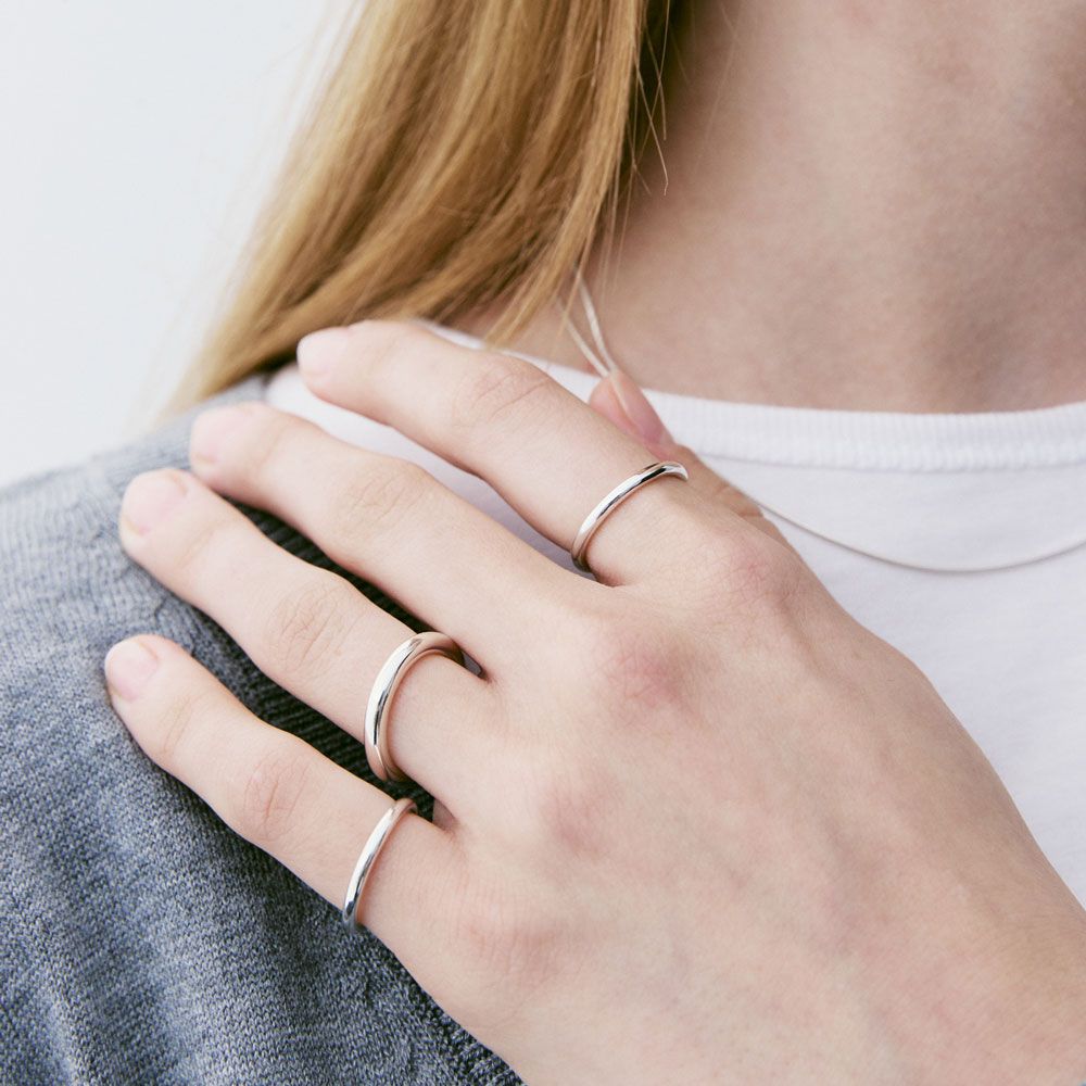[silver925]basic layered volume ring - 감도 깊은 취향 셀렉트샵 29CM